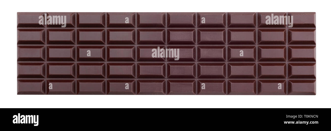 chocolate bar path isolated top view Stock Photo - Alamy