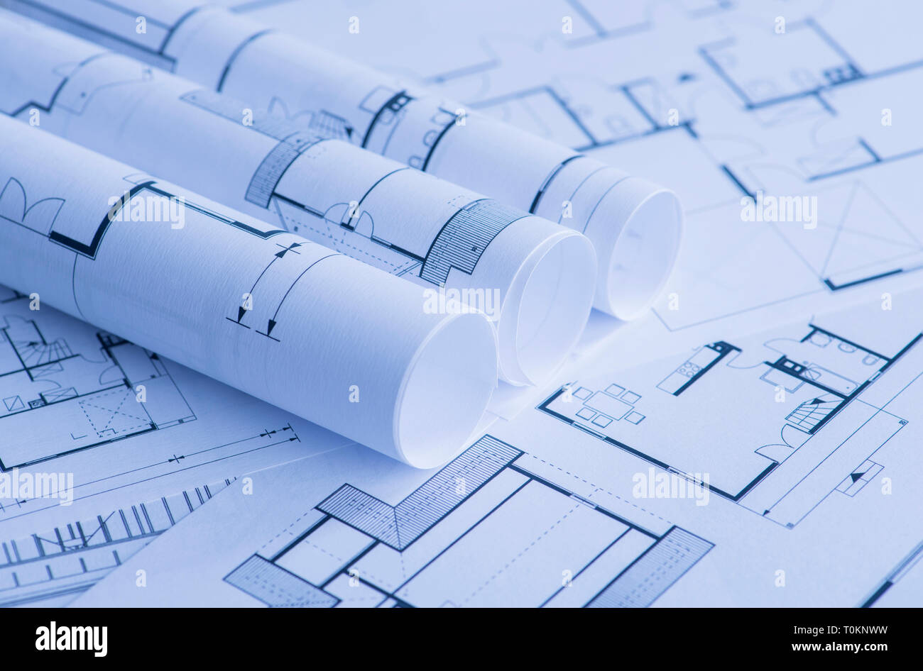 Open blueprint hi-res stock photography and images - Alamy