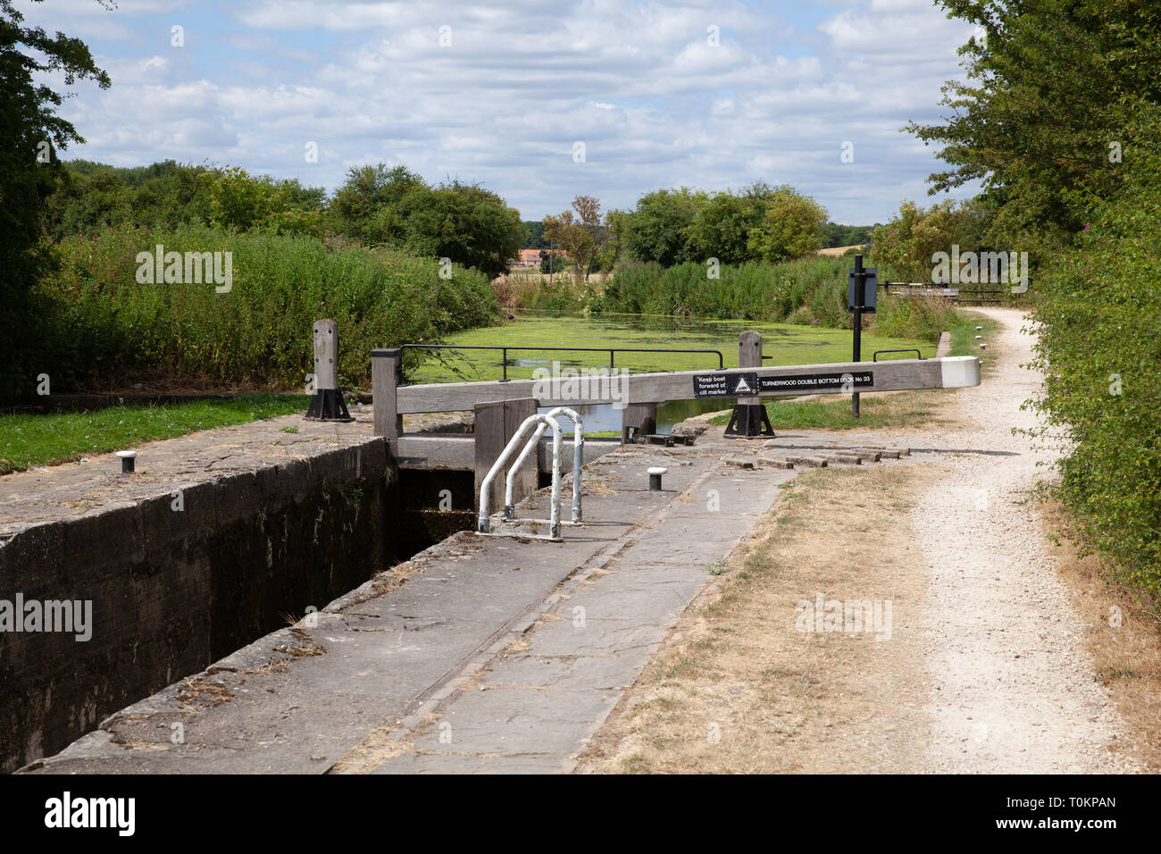 Chesterfield canal at Turnerwood double locks Stock Photo - Alamy
