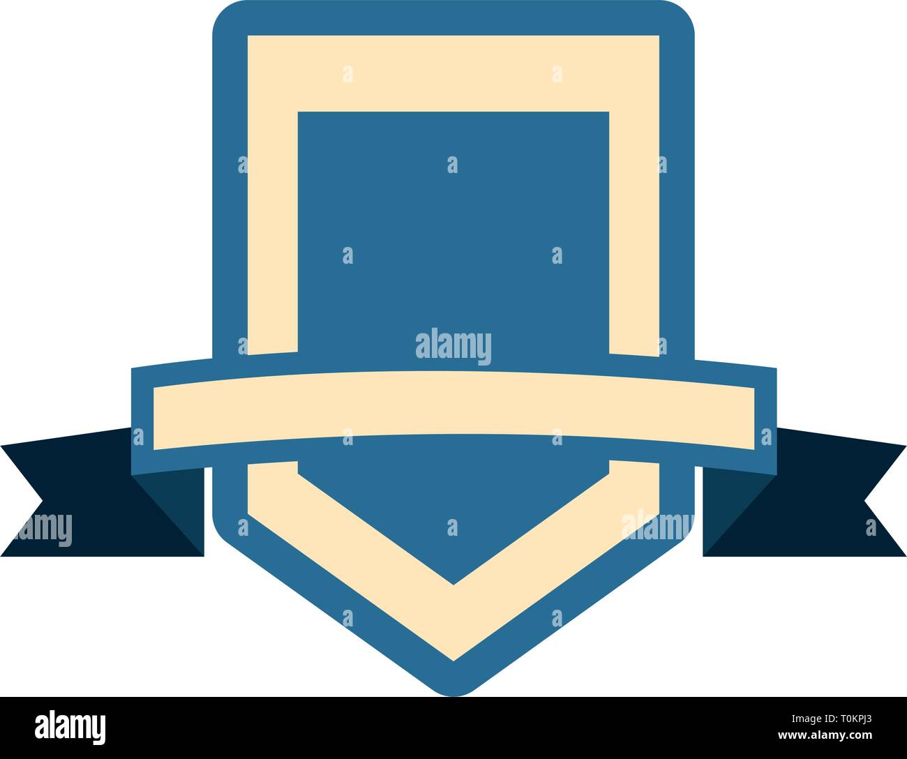 emblem badge empty template on white background vector illustration ...