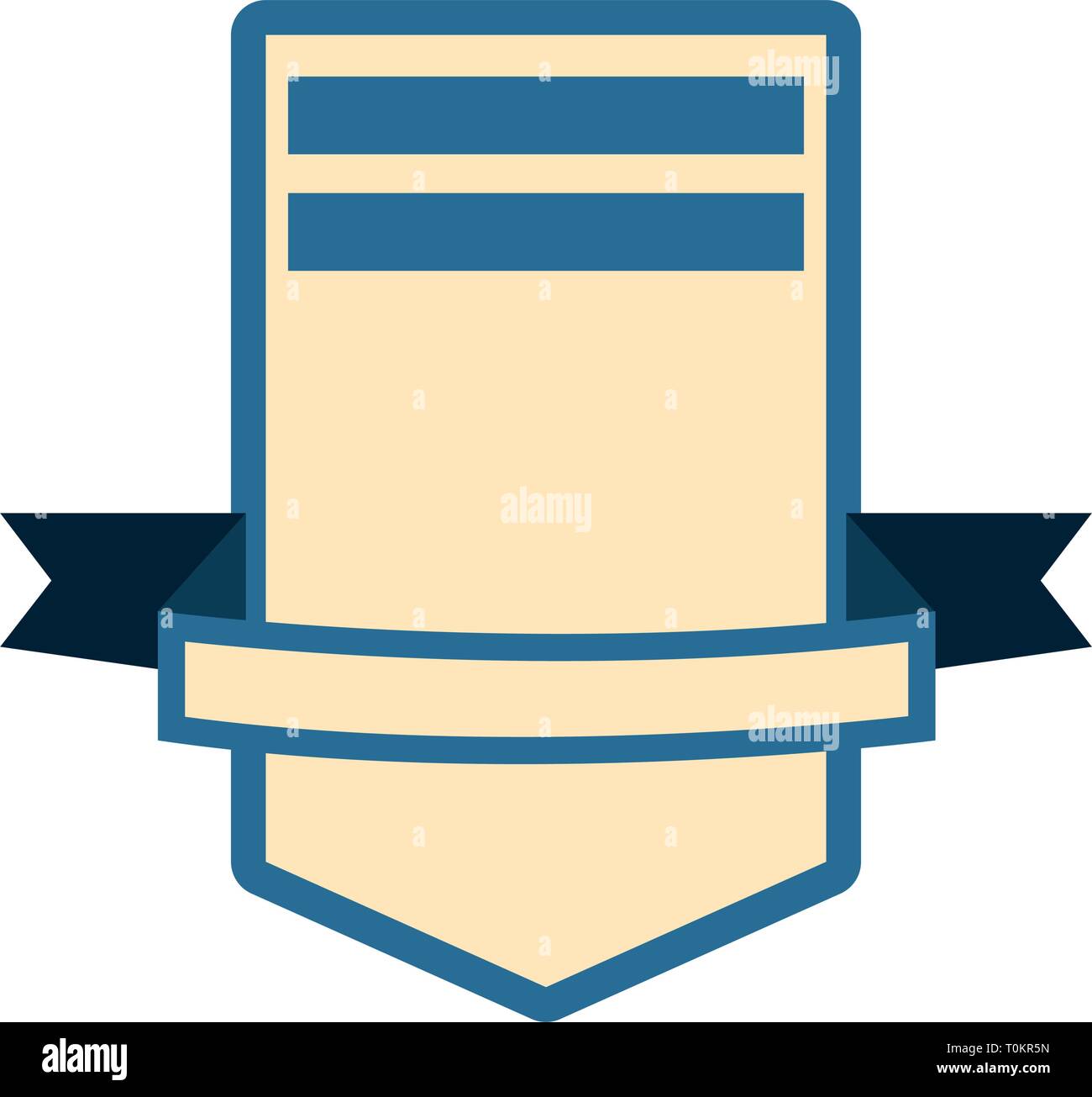 emblem badge empty template on white background vector illustration ...