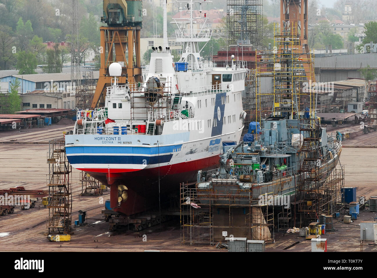 Polish navy shipyard hi-res stock photography and images - Alamy