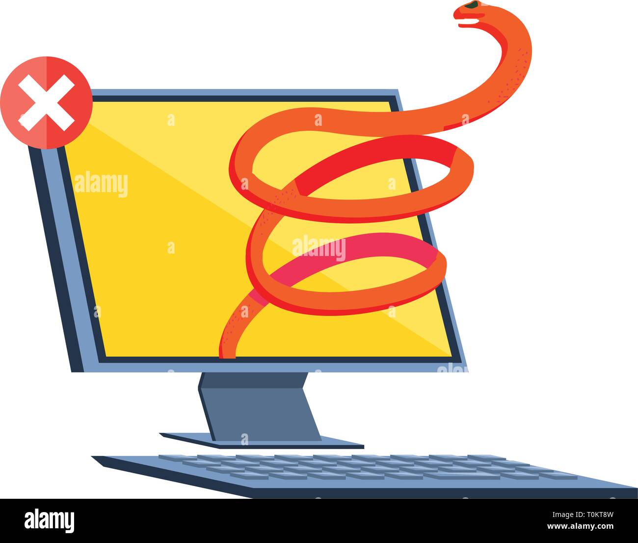 Snake alert Stock Vector Images - Alamy