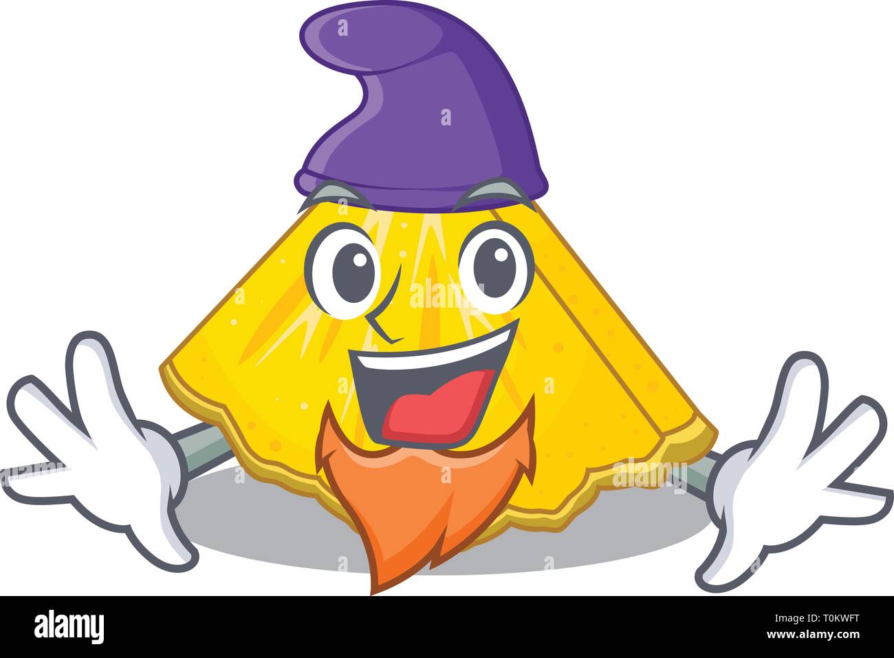 Elf pineapple slice with in character shape Stock Vector Image & Art ...