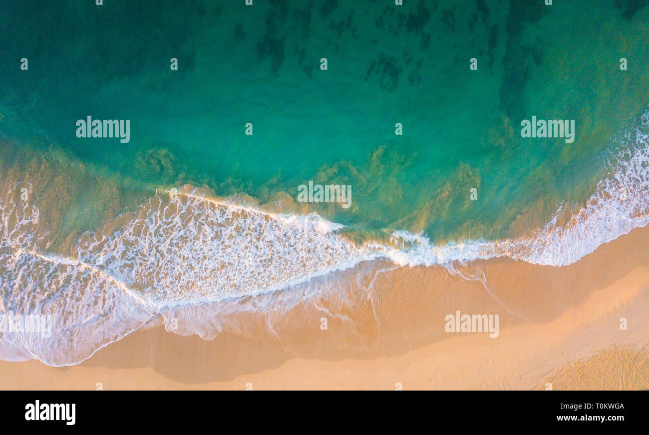 Overhead ocean shot Kauai Stock Photo - Alamy