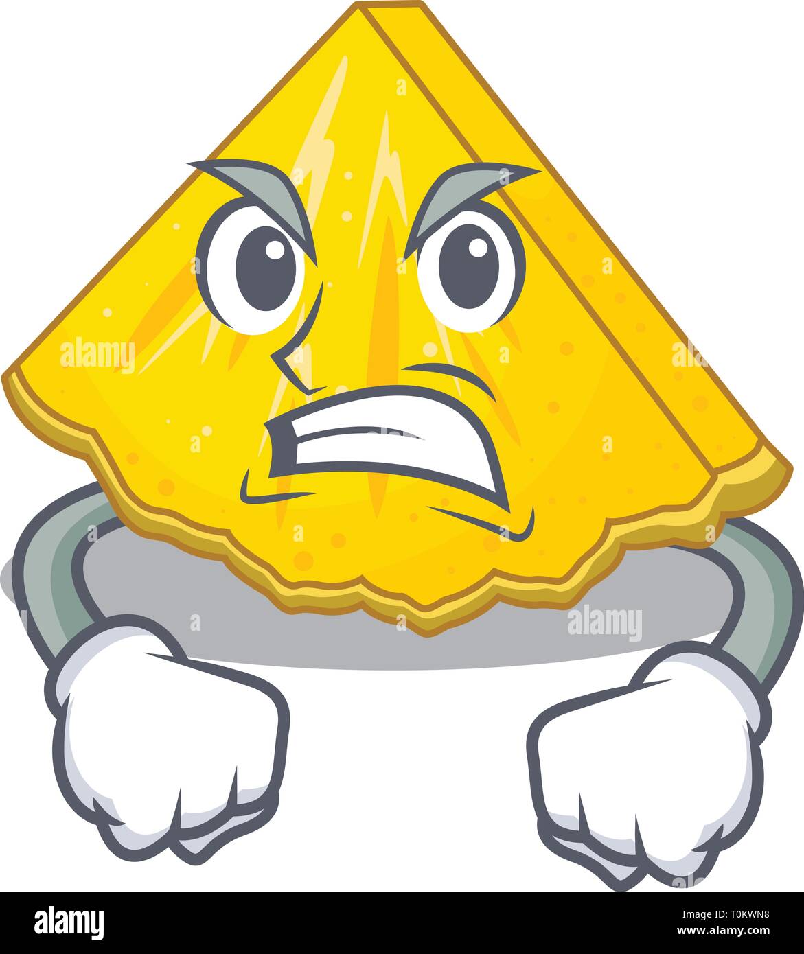 Angry pineapple slice in a cartoon fridge Stock Vector Image & Art - Alamy