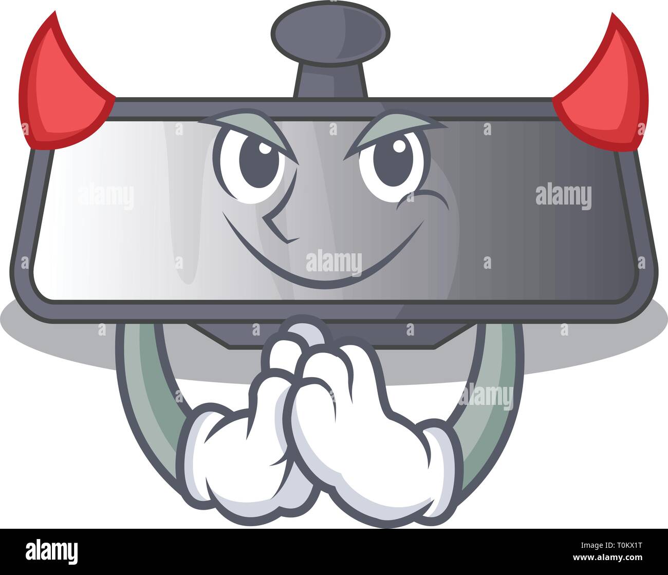 Reflection mirror angry Stock Vector Images - Alamy