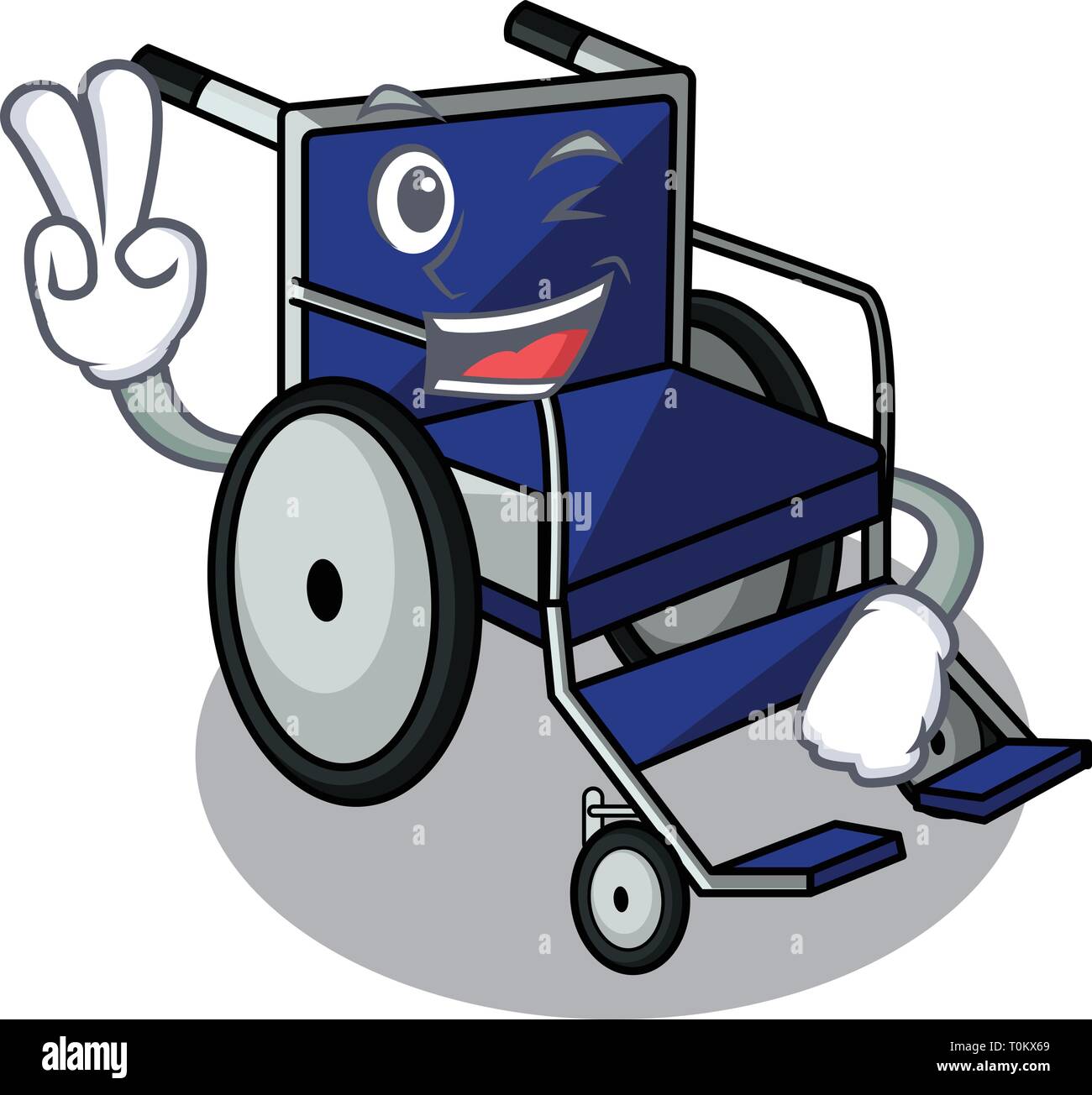 Two finger wheelchair in the a character shape Stock Vector Image & Art ...