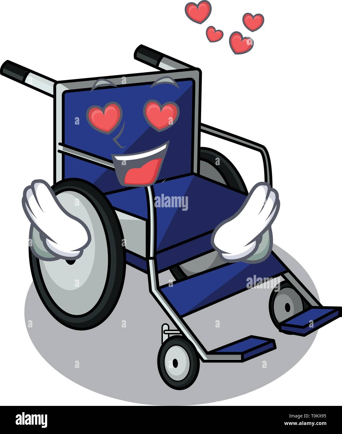 In love cartoon wheelchair in a hospital room Stock Vector Image & Art ...