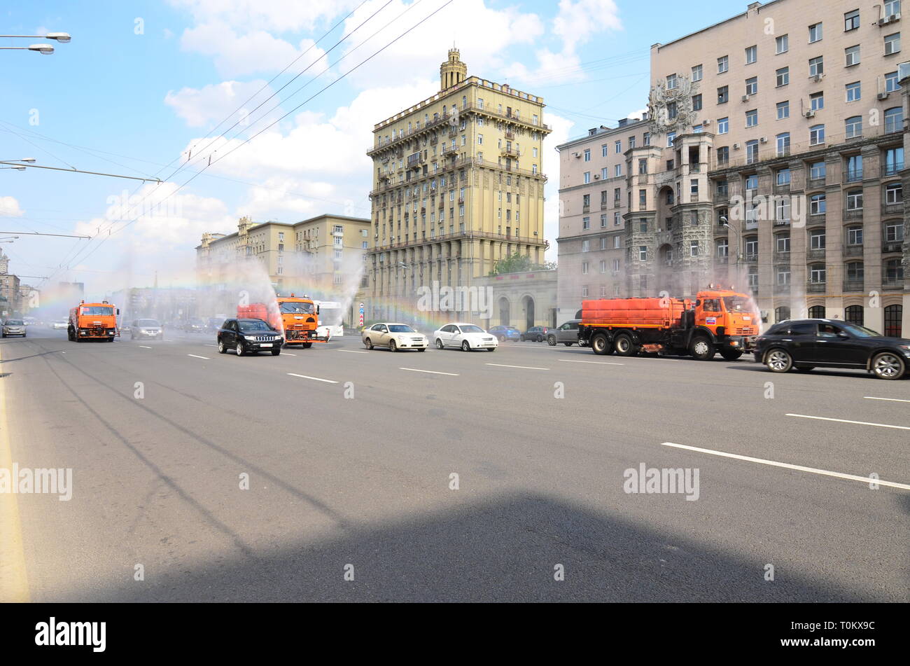 Moscow street view, Russia Stock Photo - Alamy