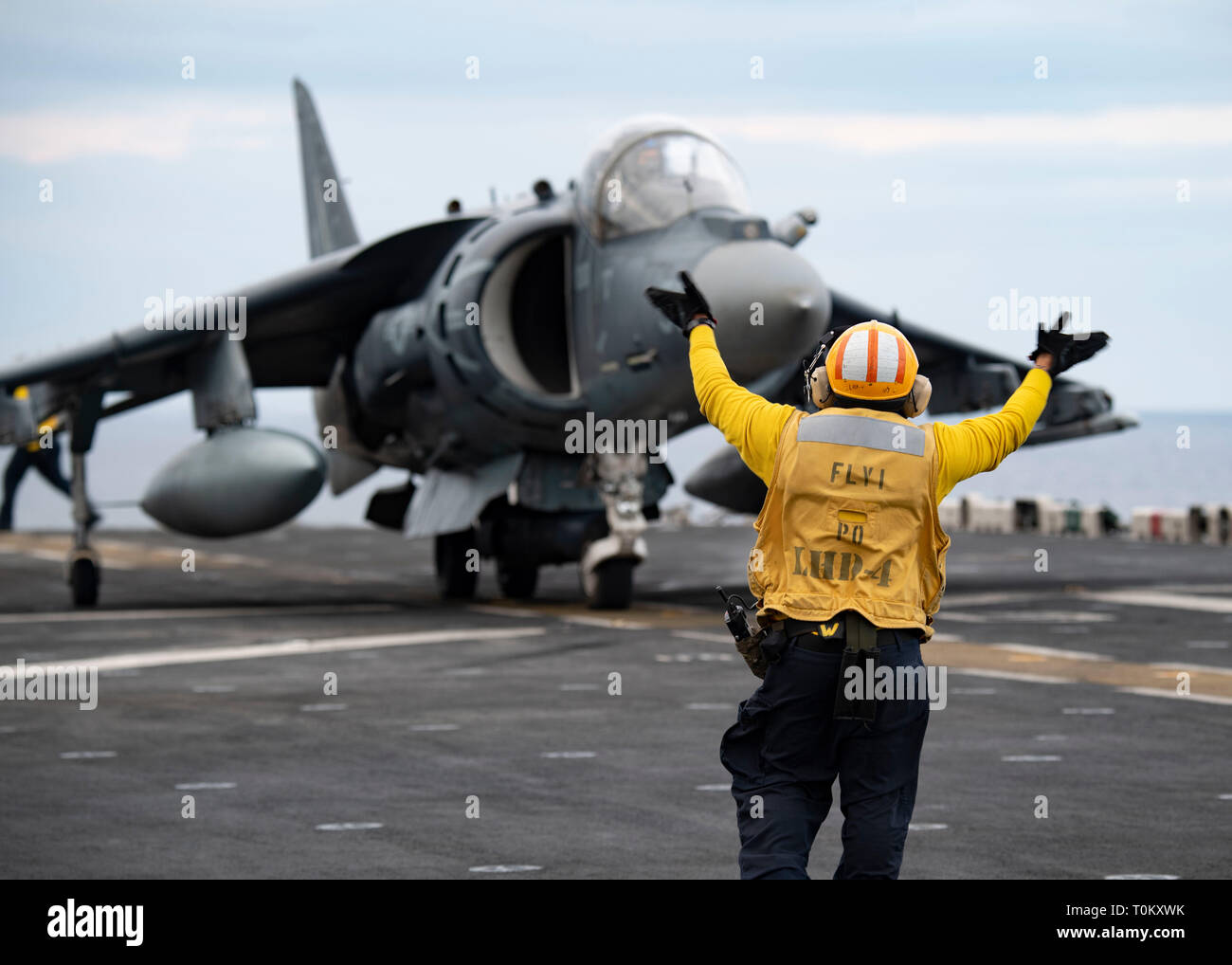 190319-N-IQ884-3392 PACIFIC OCEAN (March 19, 2019) Aviation Boatswain’s ...