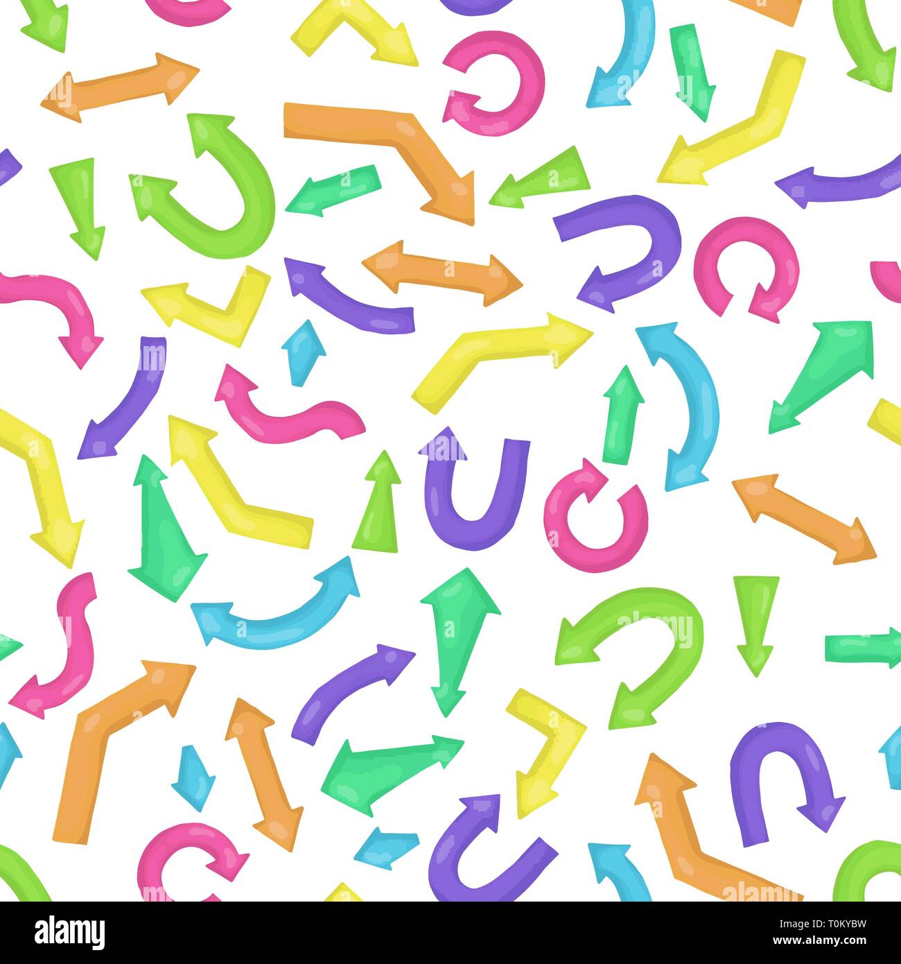 Colorful arrows. Seamless pattern background. Vector illustration ...