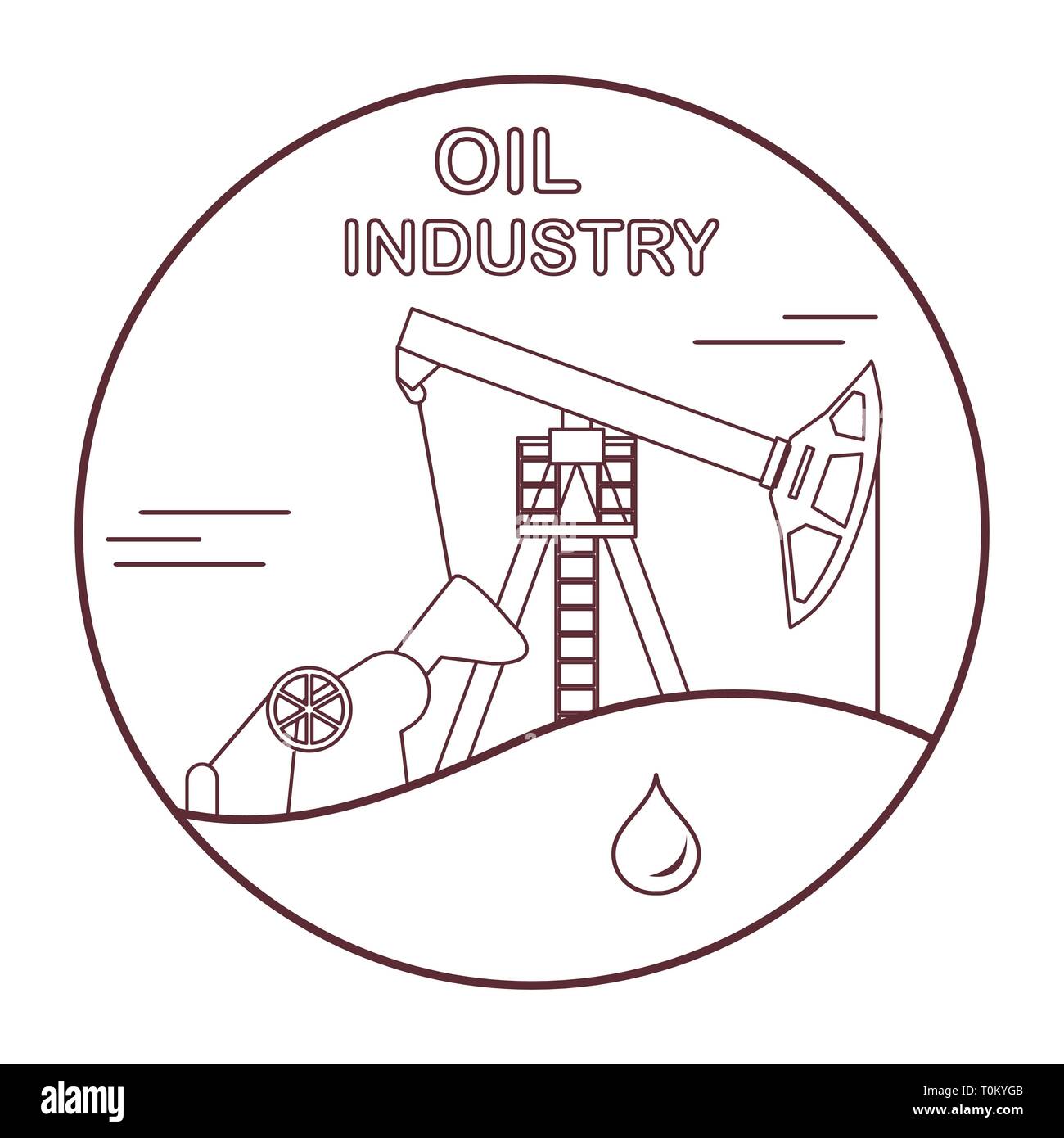 Iran oil rig Stock Vector Images - Alamy