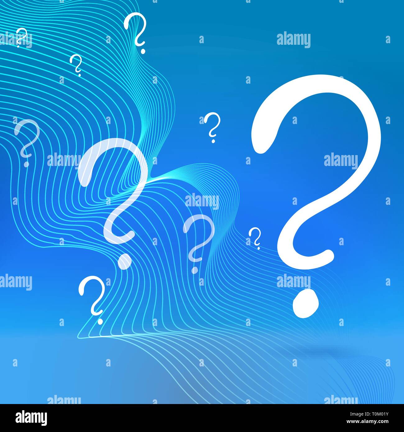 Question signs colorful vector illustration, problem and priority ...