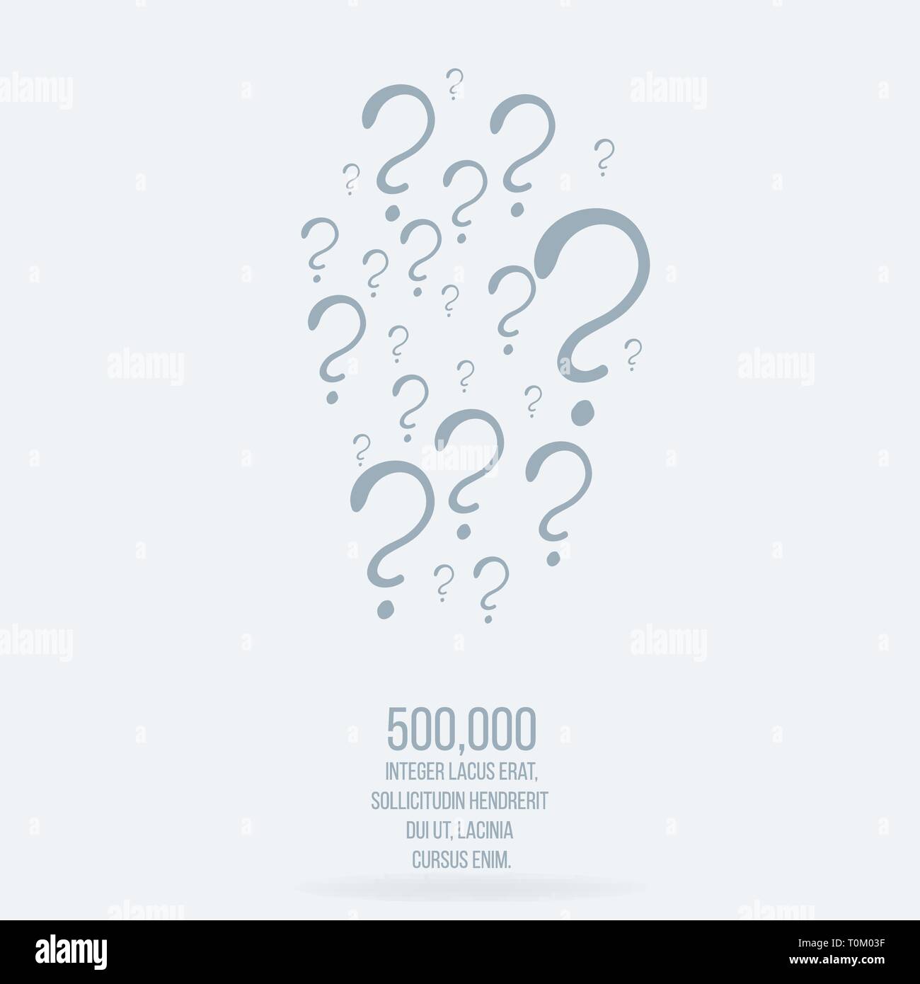 Question signs colorful vector illustration, problem and priority ...