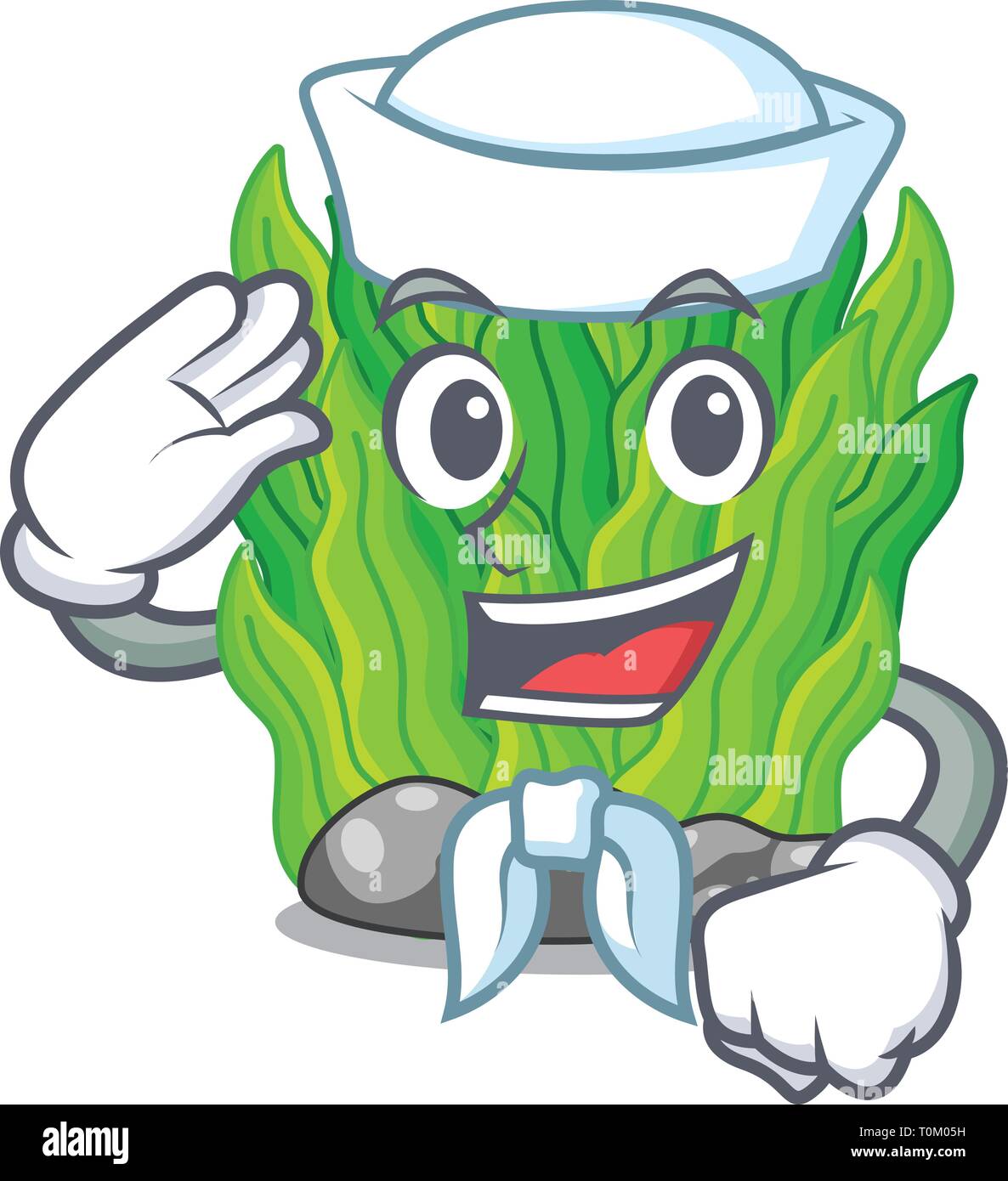 Sailor green seaweed in the cartoon shape Stock Vector Image & Art - Alamy