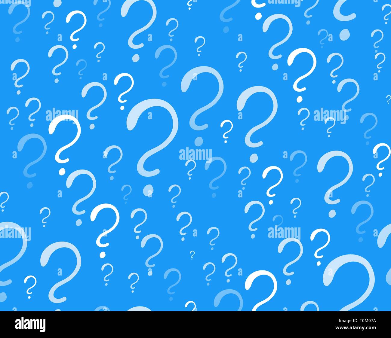 Question signs colorful vector illustration, problem and priority ...