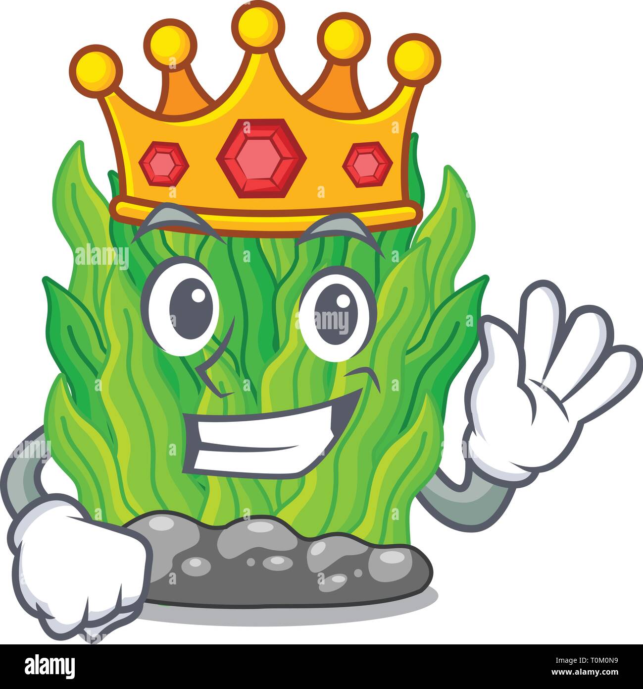 King green seaweed in a cartoon aquarium Stock Vector Image & Art - Alamy
