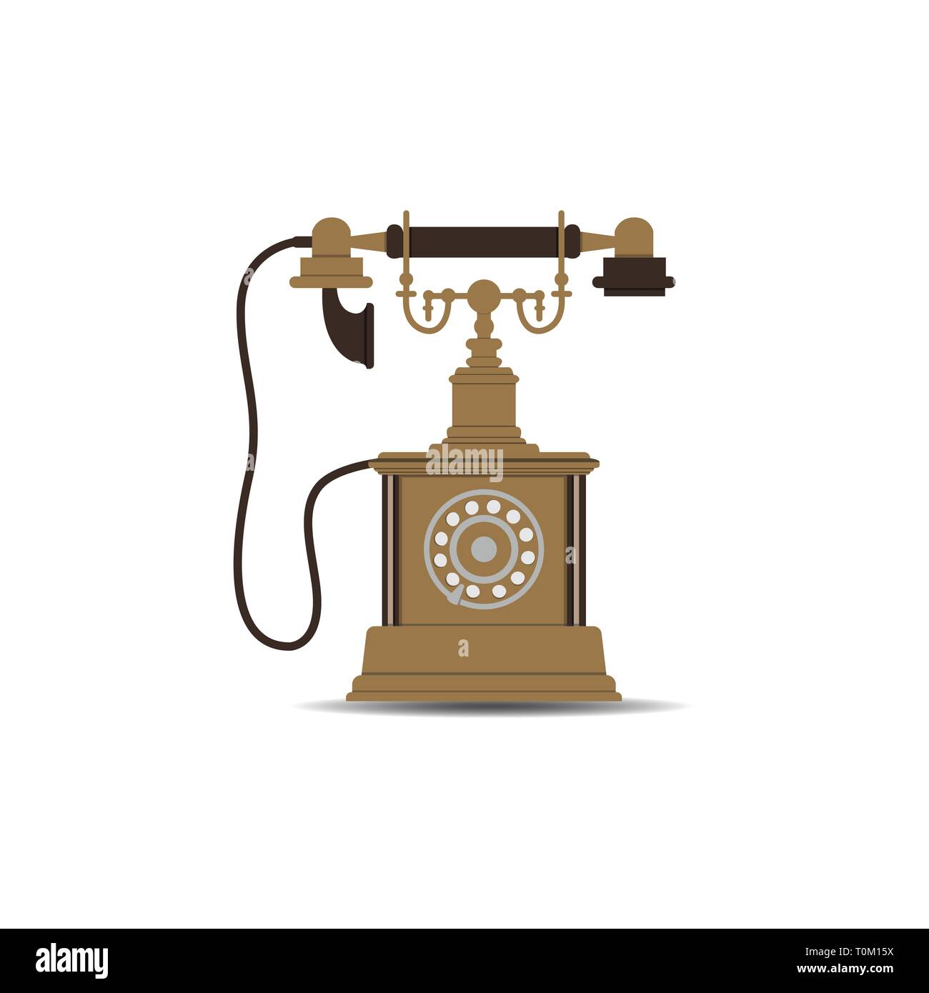Dial call icon vector Cut Out Stock Images & Pictures - Alamy
