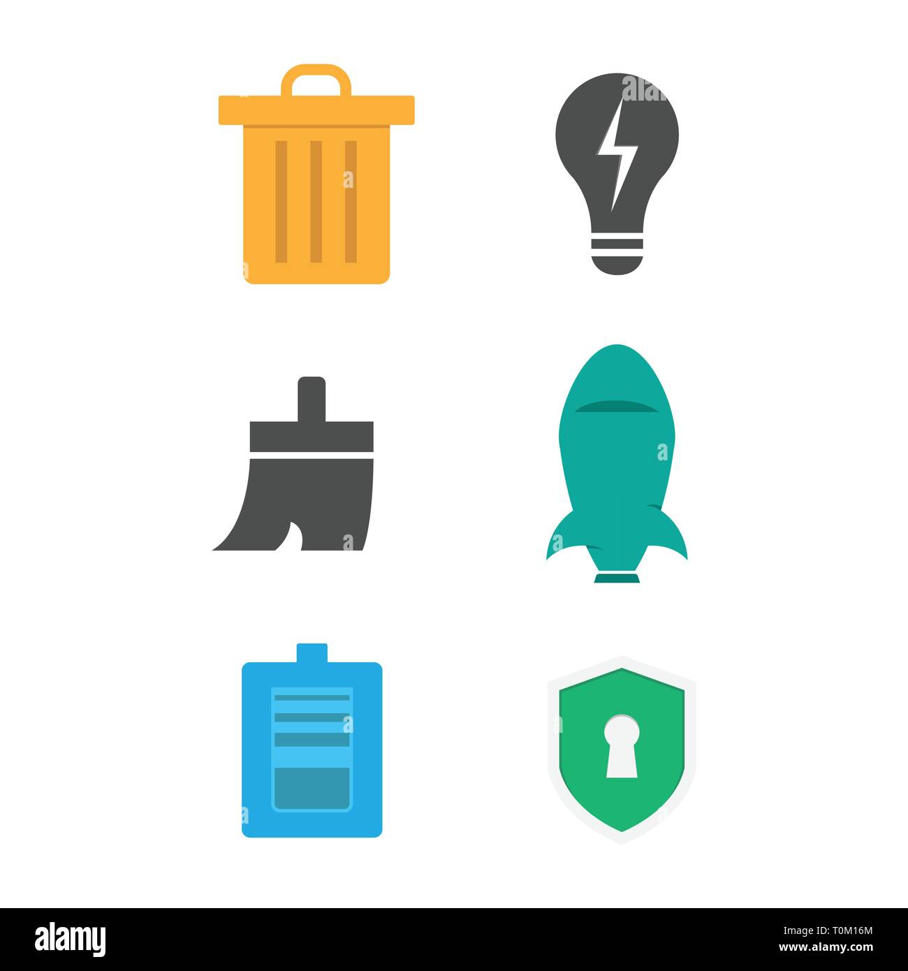 Set of icons on light background. Vector illustration Stock Vector ...