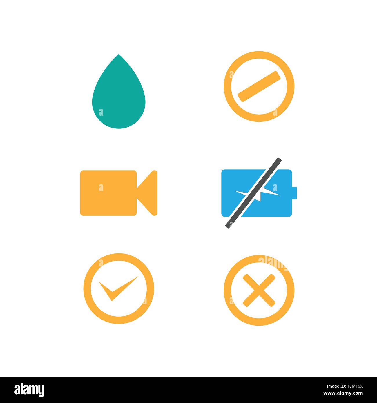 Set of icons on light background. Vector illustration Stock Vector ...