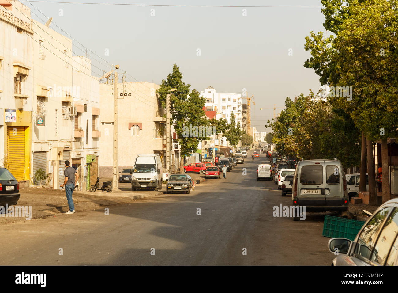 AGADIR, MOROCCO - AUGUST, 2017: Agadir streets in the morning Stock ...