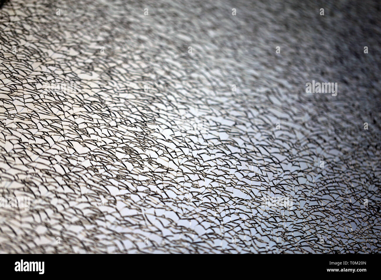 Beautiful texture from the broken glass of the building photographed in ...