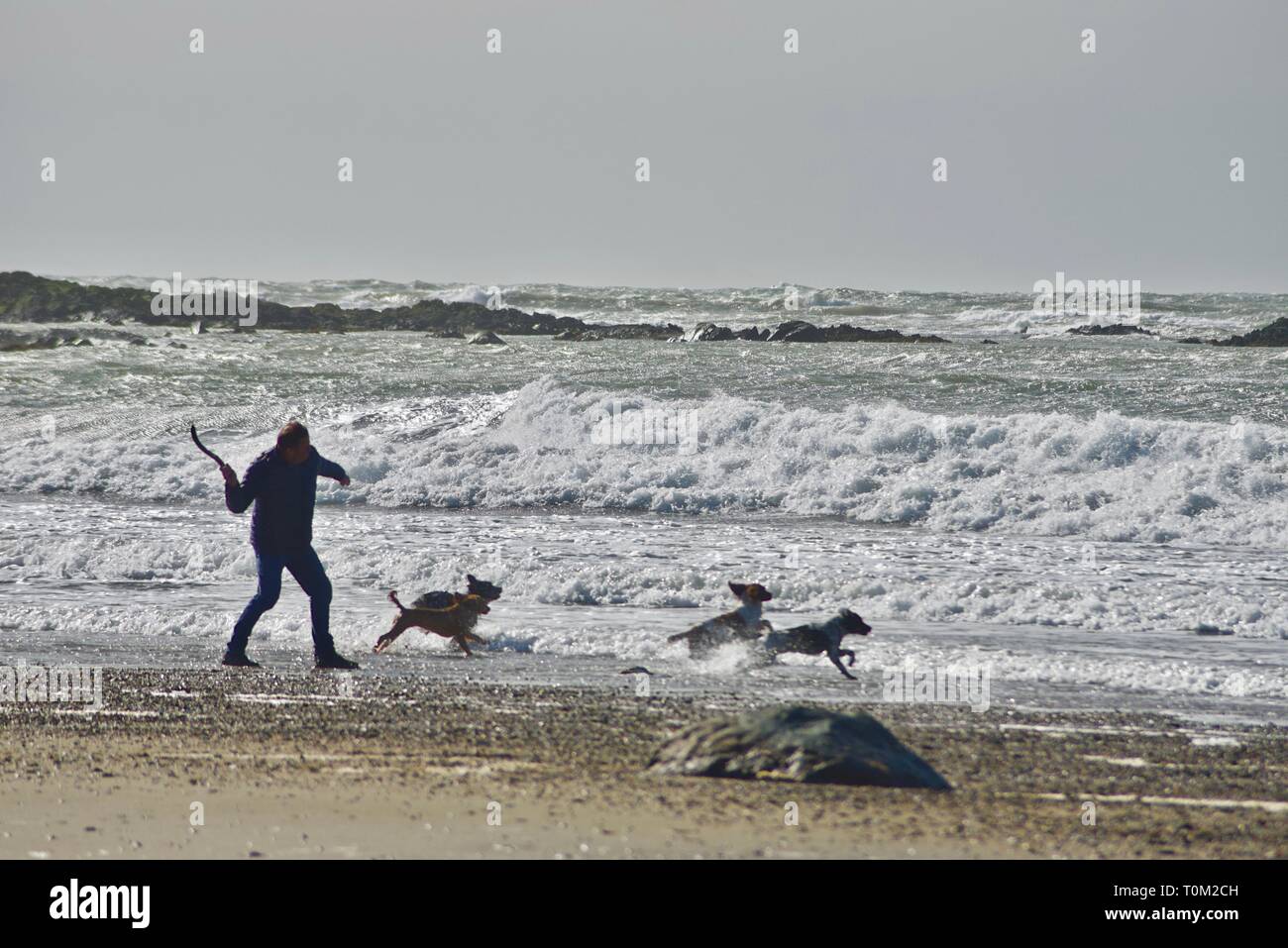 Traeth cymyran beach wales hi-res stock photography and images - Alamy