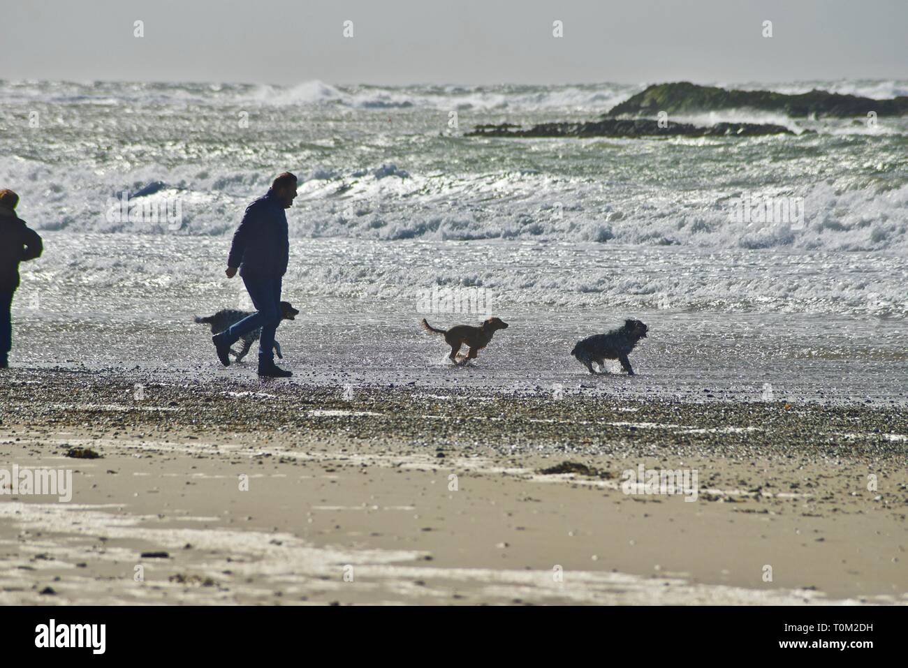 Traeth cymyran beach wales hi-res stock photography and images - Alamy