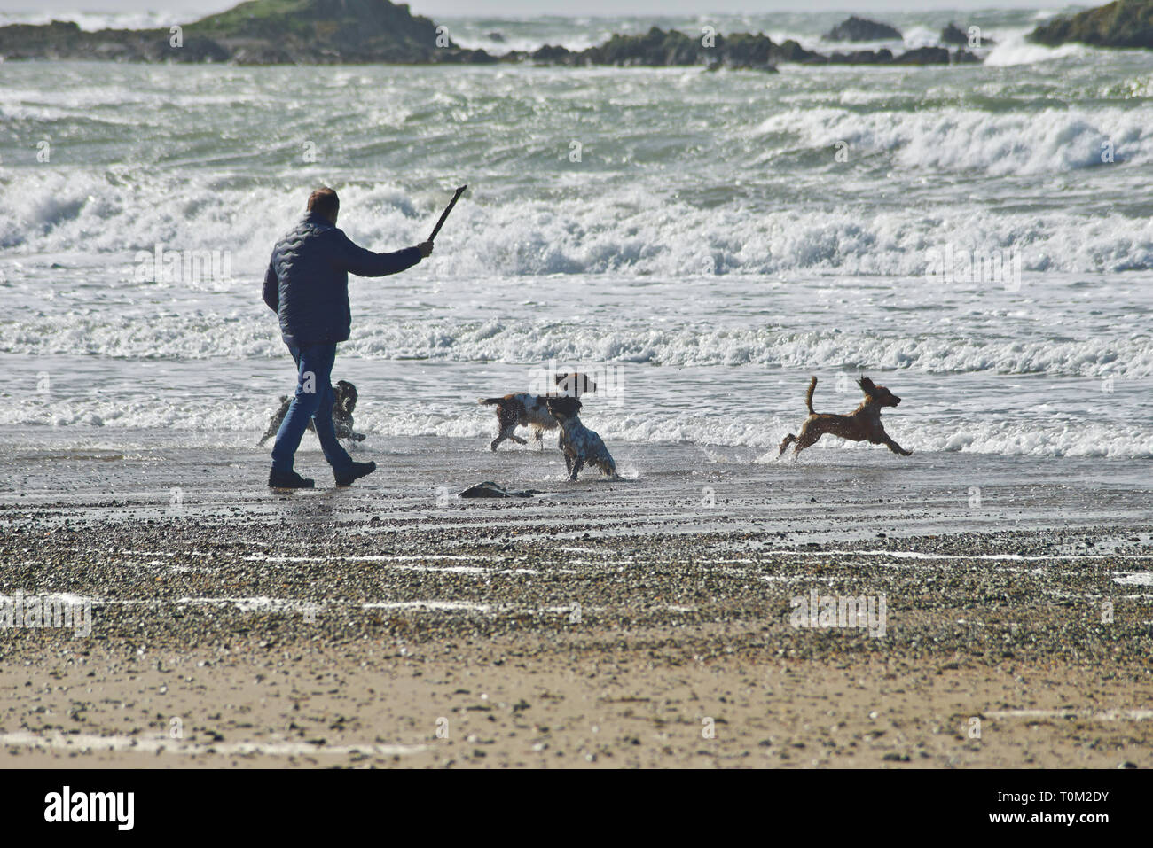 Traeth cymyran beach wales hi-res stock photography and images - Alamy