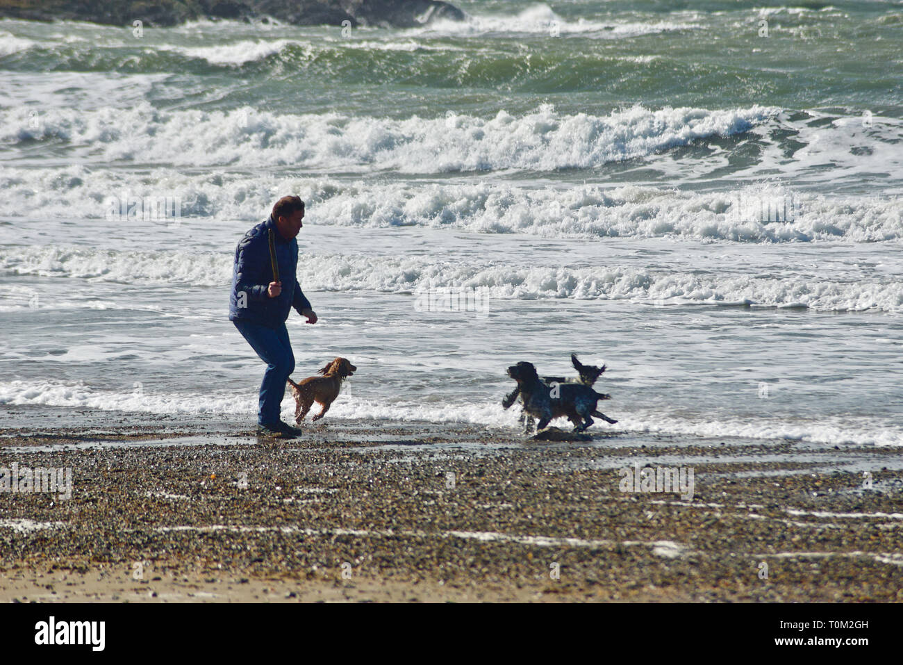 Traeth cymyran beach wales hi-res stock photography and images - Alamy
