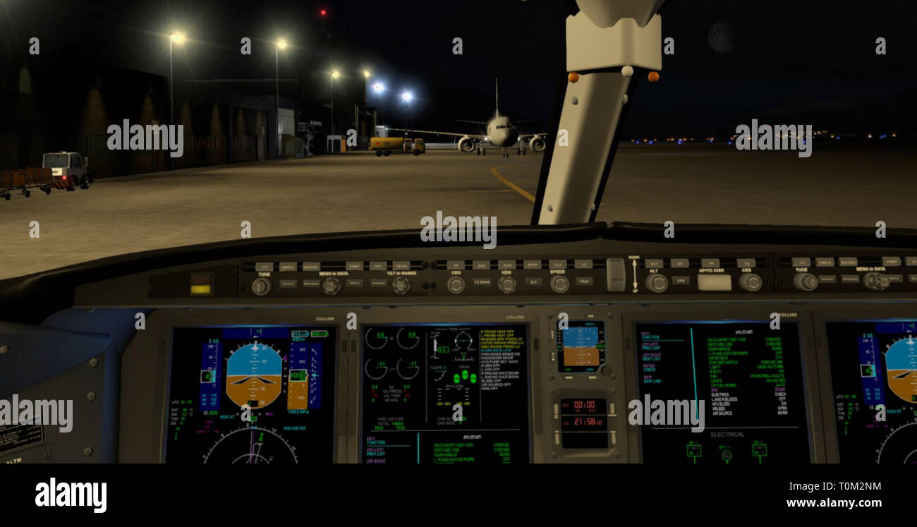 Challenger 300 cockpit hi-res stock photography and images - Alamy