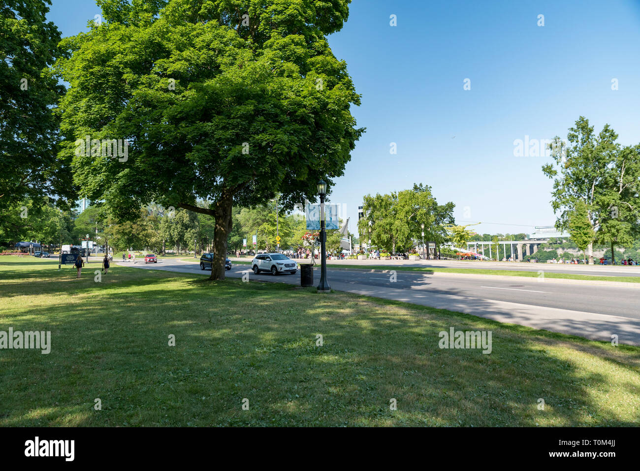 Niagara Falls, Ontario, Canada. Queen Victoria Park and Niagara Parkway ...