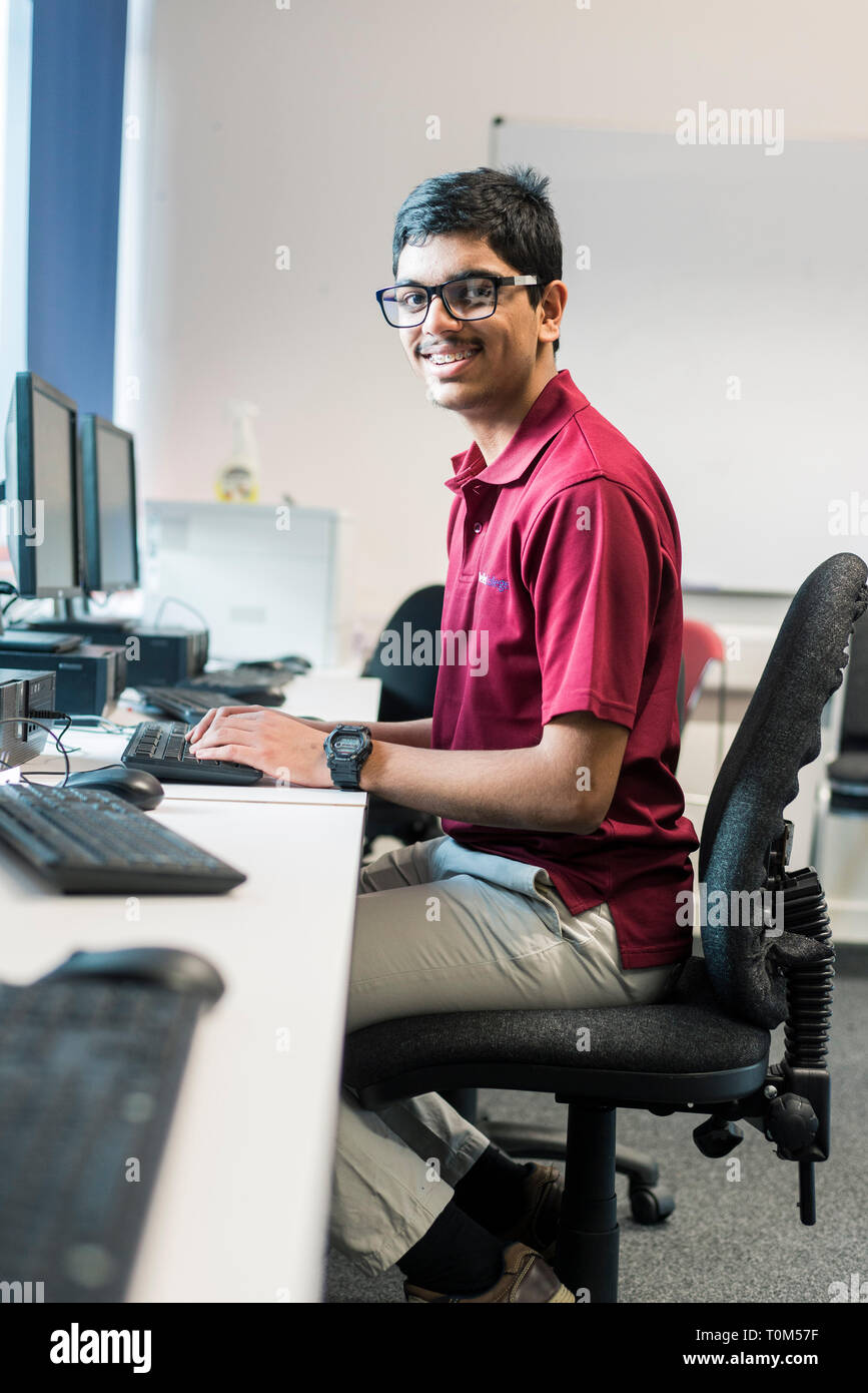 Indian college boy study hi-res stock photography and images - Alamy