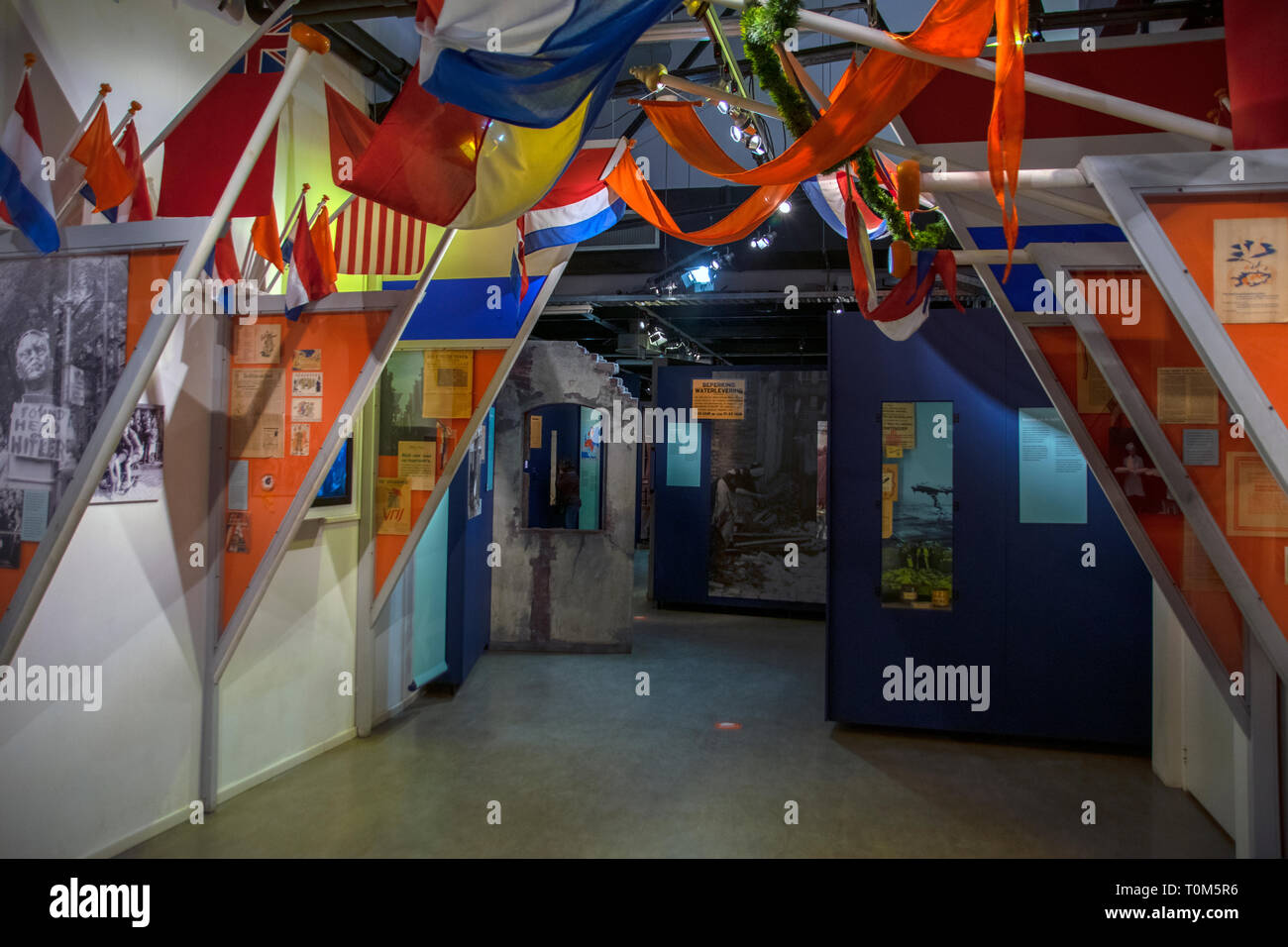 Exhibition Room At The Resistance Museum At Amsterdam The Netherlands ...