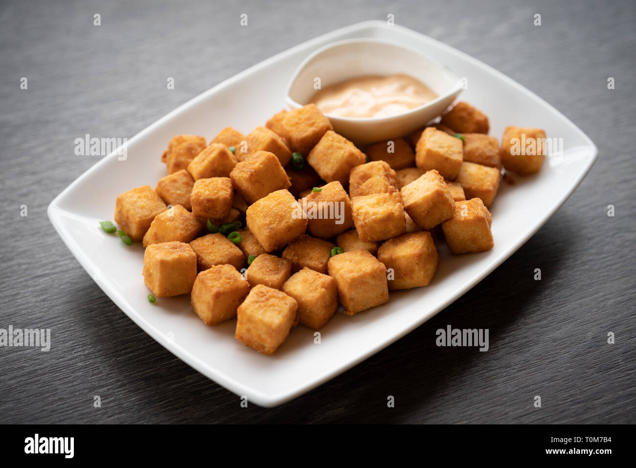 Crispy deep fried tofu in Chinese style Stock Photo - Alamy