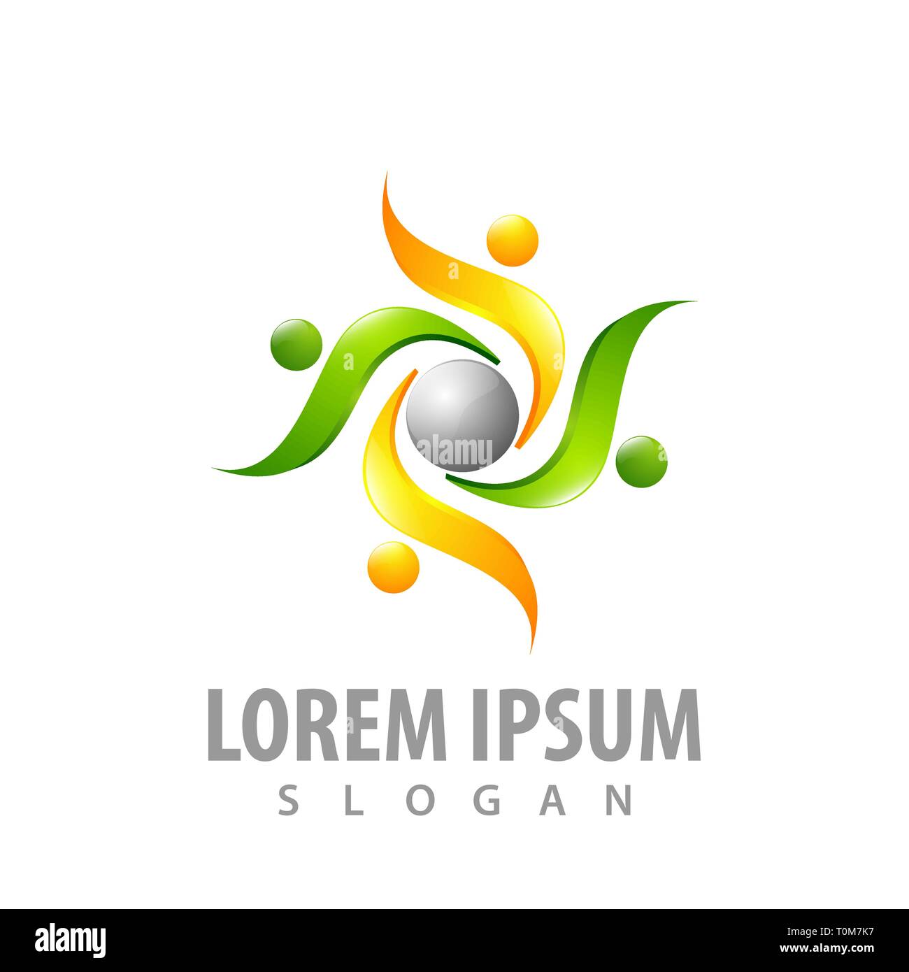 Rotate community people figures character concept design. Symbol ...