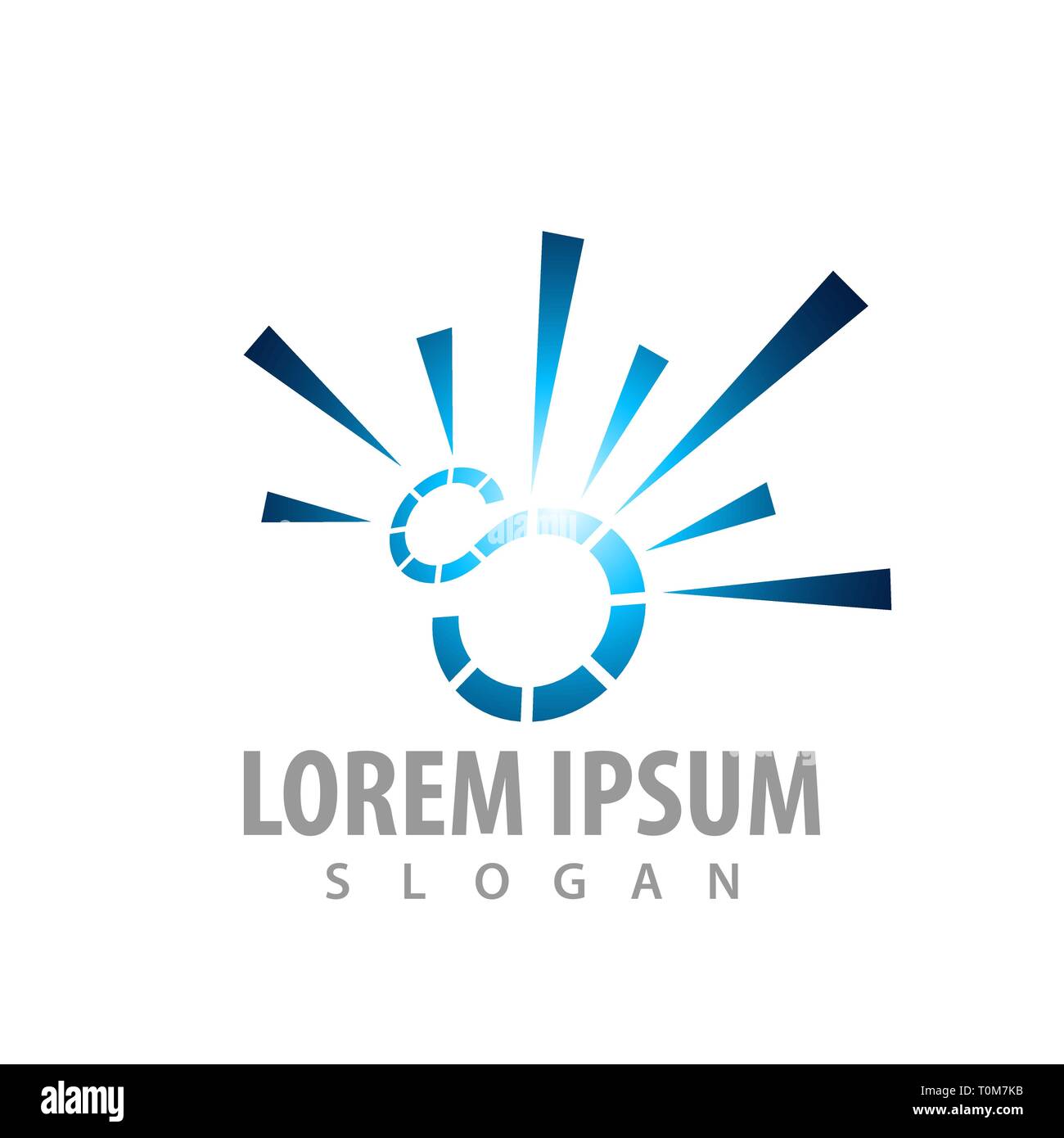 spark tech initial letter S concept design. Symbol graphic template ...