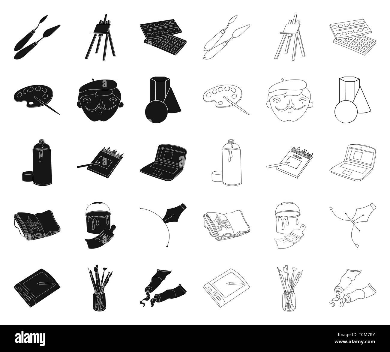 accessory,art,artist,black,outline,box,bucket,collection,colored,design ...