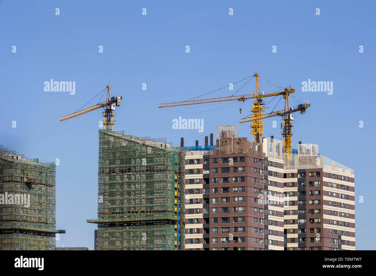 New buildings being built in one of Chinese cities Stock Photo - Alamy