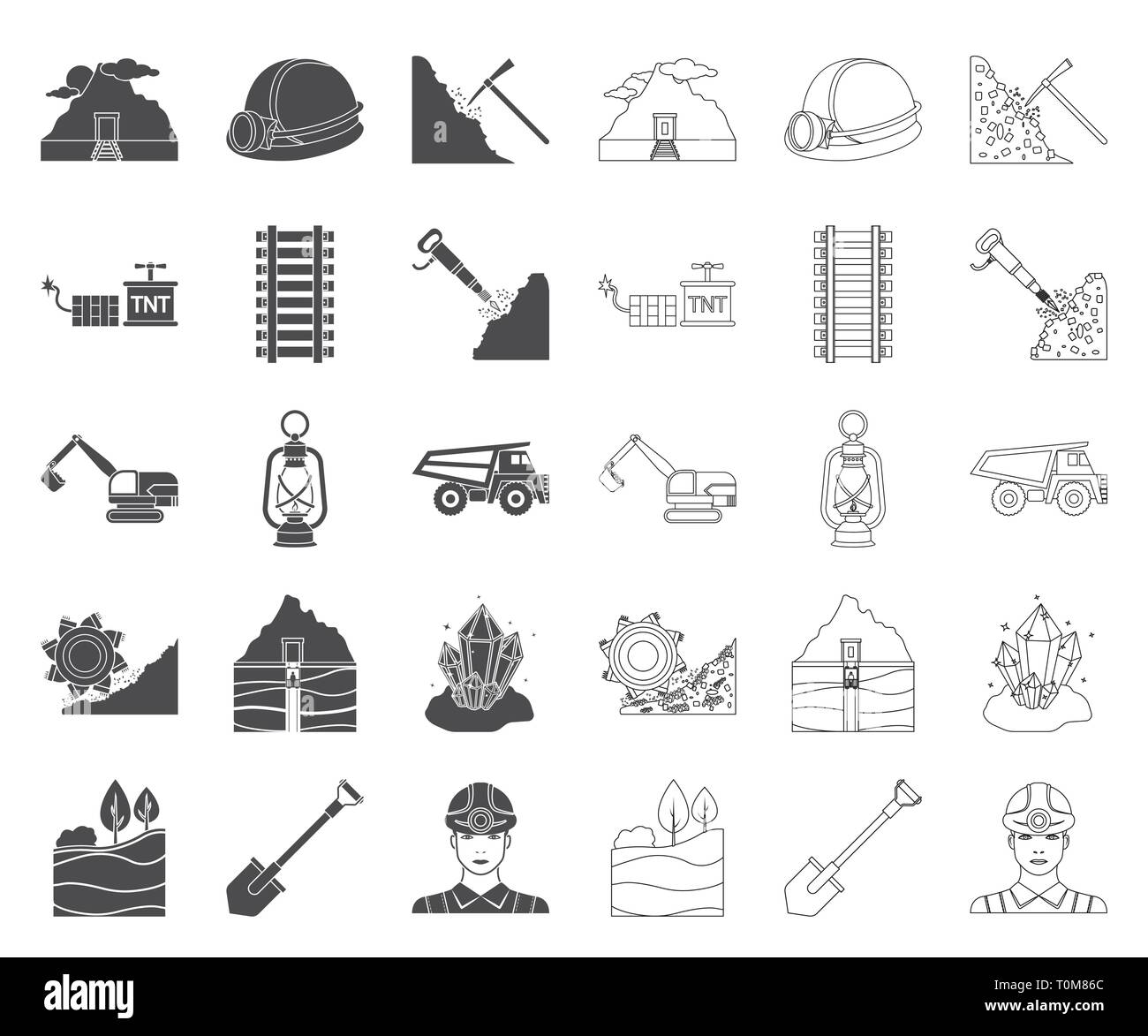 Shaft Mining Stock Vector Images - Alamy