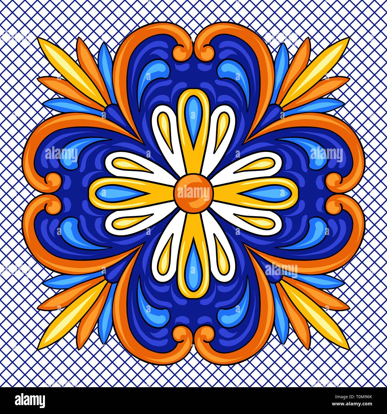 Mexican Tile Vector Pattern