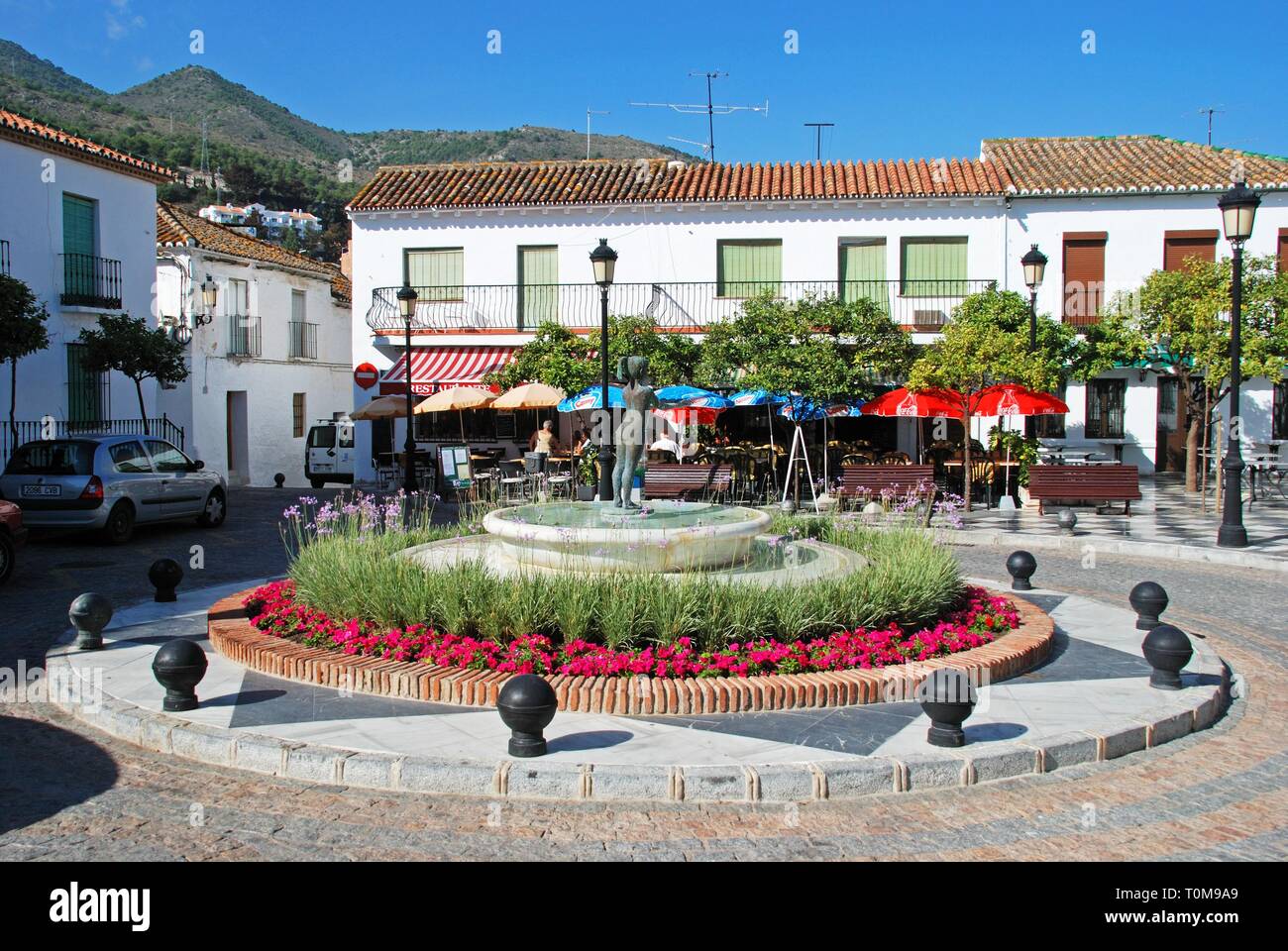 Fountain in the Plaza de Espana, Benalmadena Pueblo, Costa del Sol ... Fountain in the Plaza de Espana, Benalmadena Pueblo, Costa del Sol ...