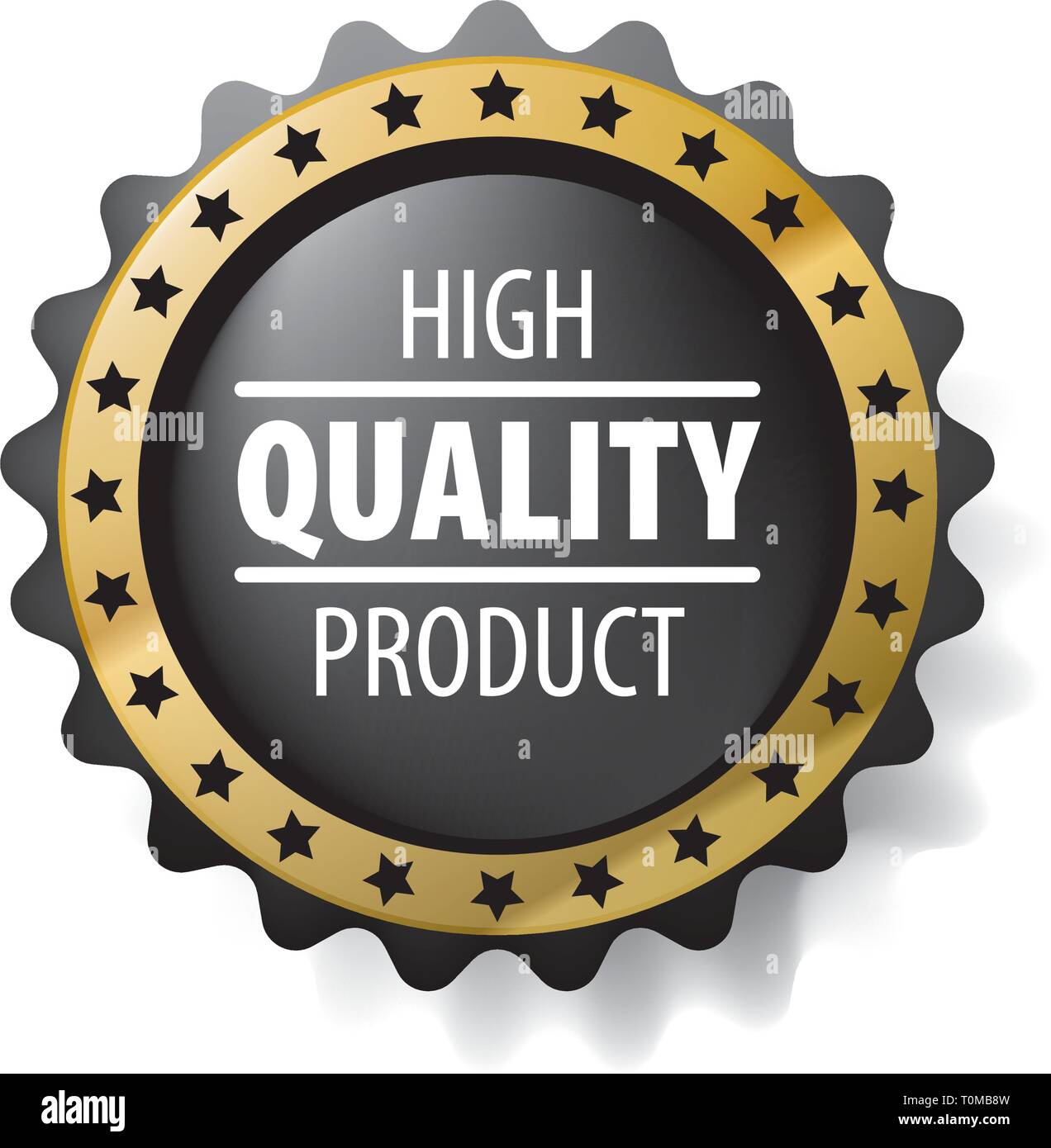 Best quality product vector sign on white background Stock Vector Image ...