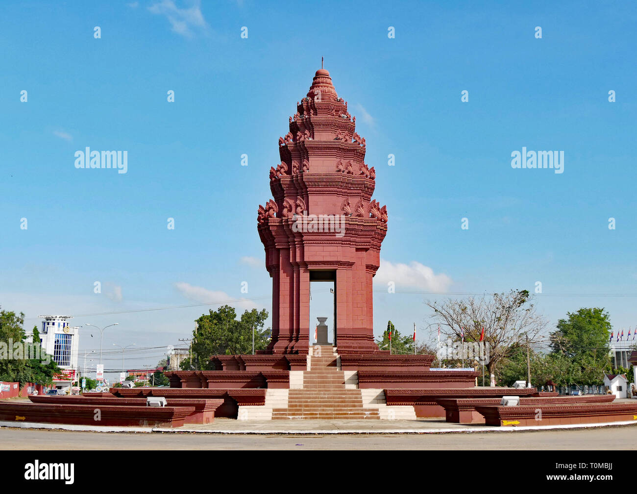 Krong Pailin, Cambodia. Independence Monument in Pailin town centre ...
