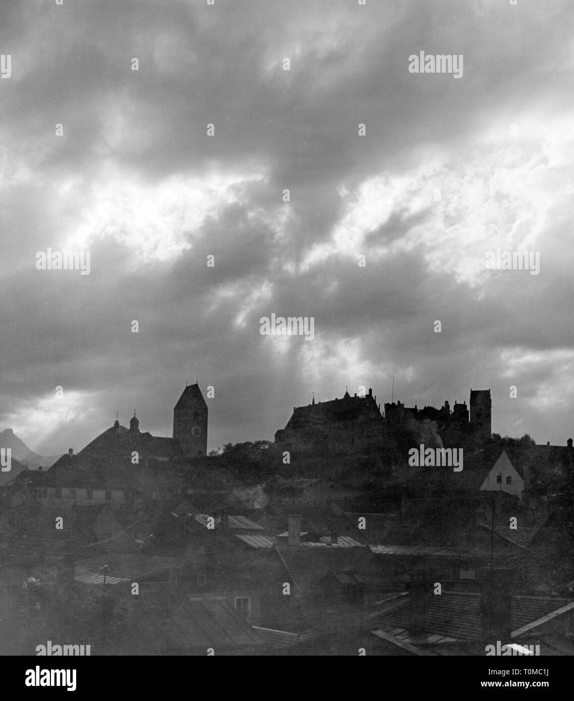 geography / travel, Germany, Fuessen, castles, High Castle and convent ...