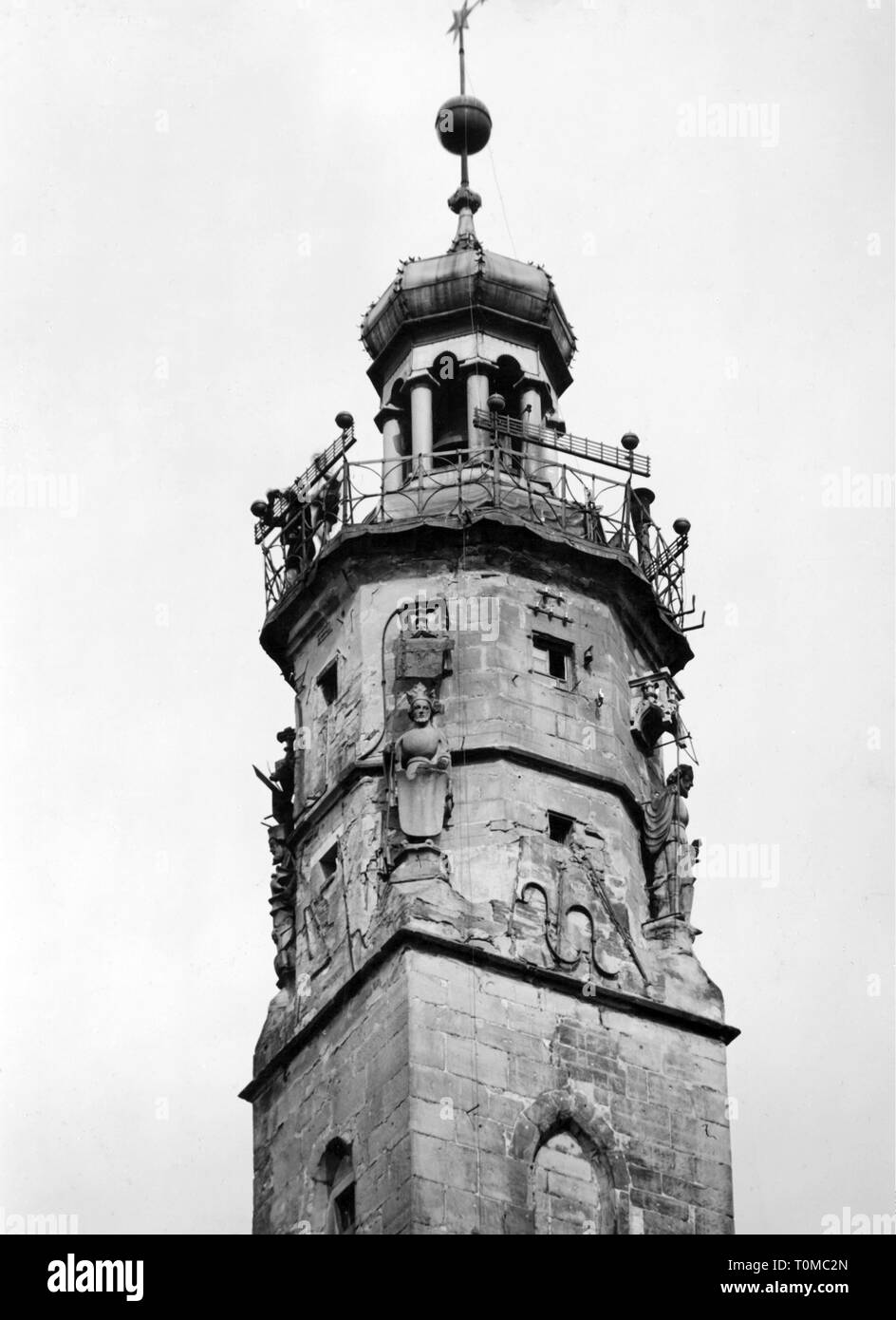 Townhall spire Black and White Stock Photos & Images - Alamy