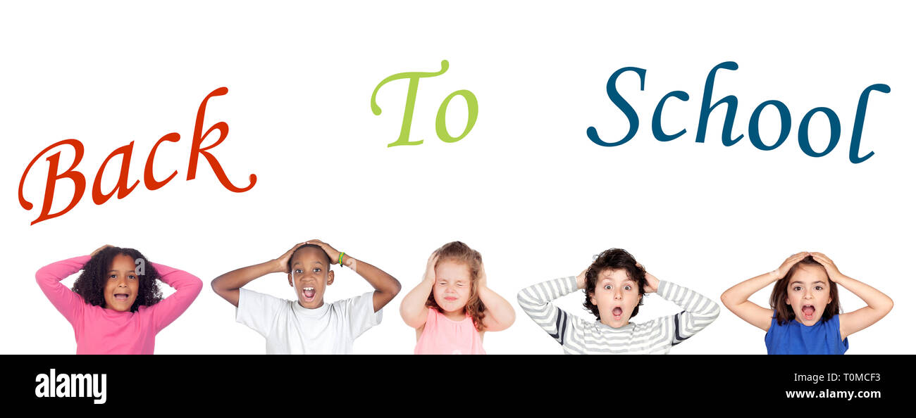 Scared kid school hi-res stock photography and images - Alamy