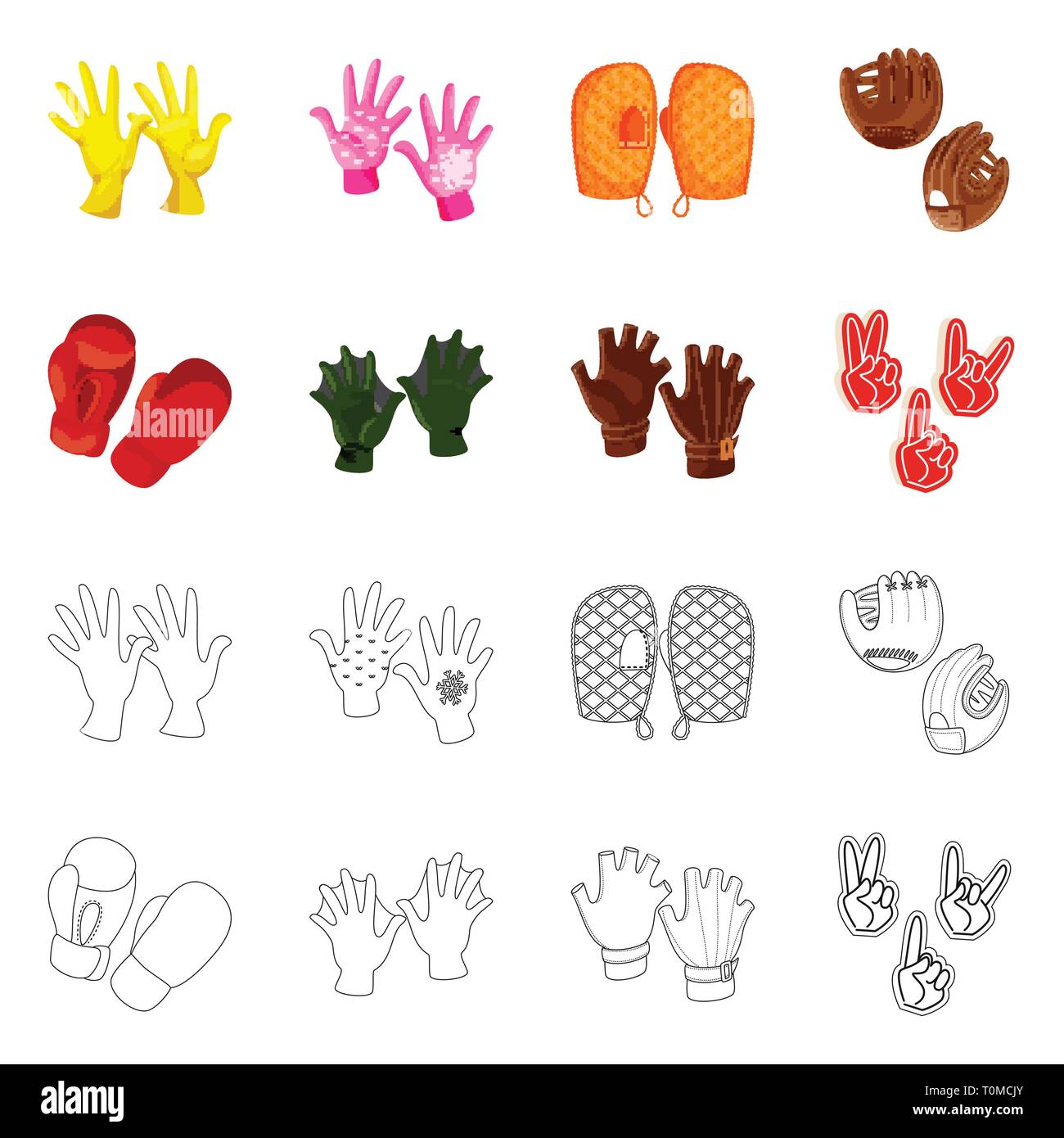 Vector illustration of silhouette and safety sign. Collection of ...