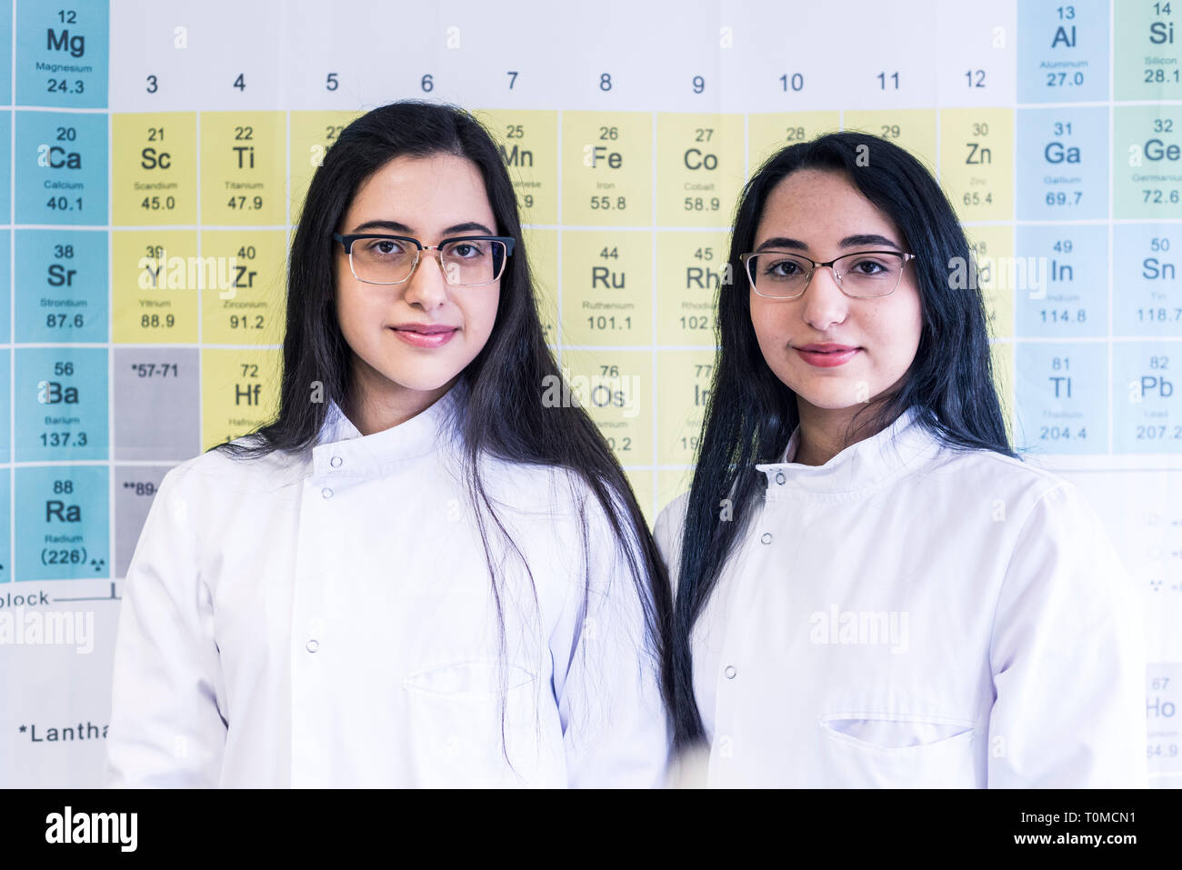 two twin sisters who are studying science in college in cambridge carry ...
